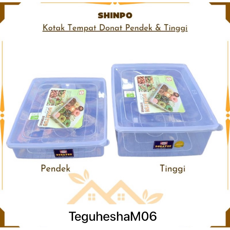 Jual Shinpo - Donatsu Storage Kotak Tempat Penyimpanan Makanan Kotak ...