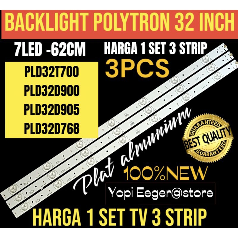 Jual BACKLIGHT TV LCD LED POLYTRON 32 INCH 7LED PLD32T700-PLD32D900 ...