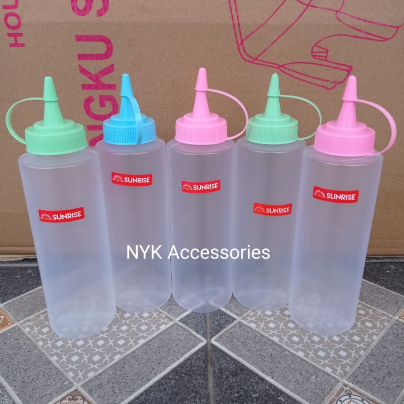 Jual NYK Botol kecap Sunrise 300 ml & 400 ml/Botol saus/Botol squize/Botol kecap plastik ...