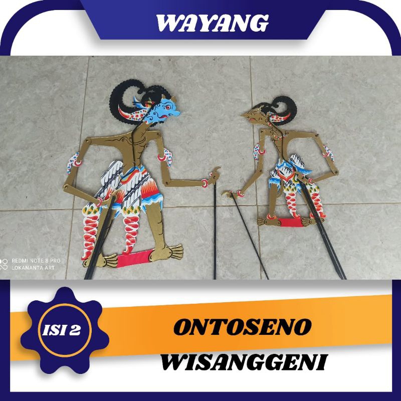 Jual PAKET HEMAT ISI 2 TOKOH ONTOSENO DAN WISANGGENI TOKOH WAYANG KULIT ...