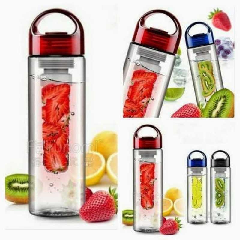 Jual Botol Minum Tritan Water Bottle Fruit Infuser BPA Free Sehat Alami ...
