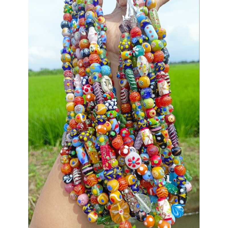 Jual Manik campuran/ javabeads/ manik Jombang/ manik kaca | Shopee ...