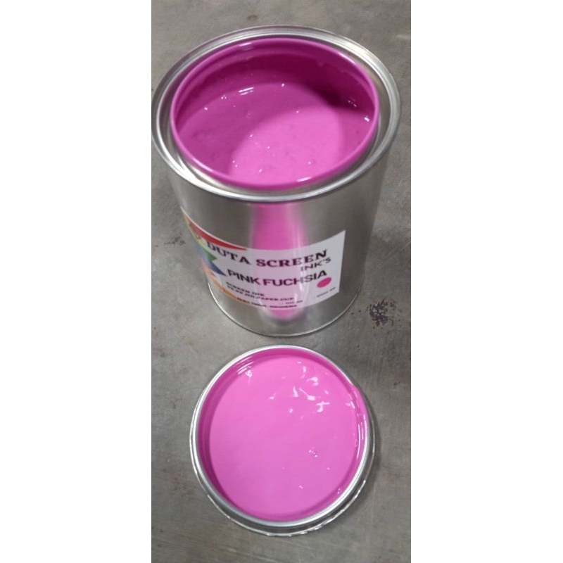 Jual Tinta sablon duta screen | Pink fuchsia | Shopee Indonesia