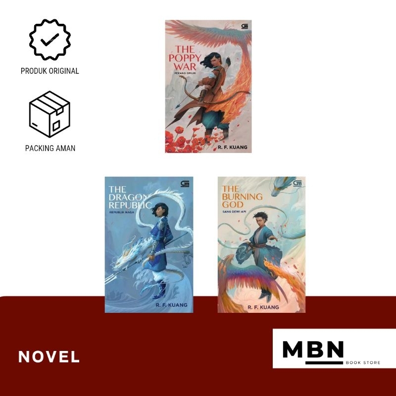 Jual Novel Perang Opium (The poppy war)/ Republik Naga (The dragon ...