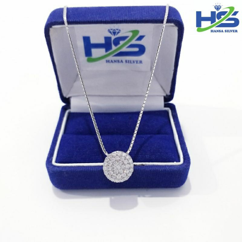 Jual Kalung Perak Asli Silver 925 Lapis Emas Putih Italy Santa Liontin ...