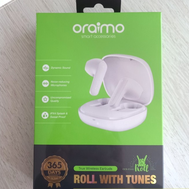 Jual Oraimo Roll TWS Bluetooth Earphone v5.2 Wireless Handsfree Headset OEB-E03D | Shopee Indonesia