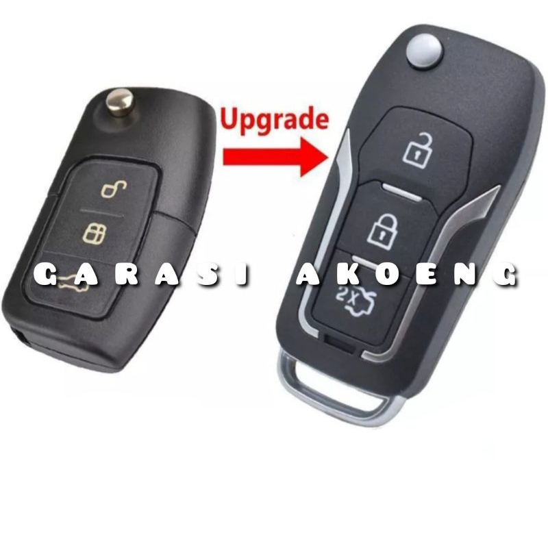 Jual Casing Remote Kunci Lipat Ford Fiesta Focus Tanpa Logo Flip Key ...