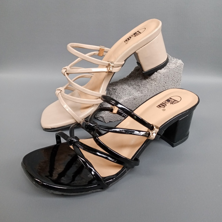 Jual Dr Fath - EMILY Sandal Heels Hak Tahu 5 cm wanita Tali Silang ...