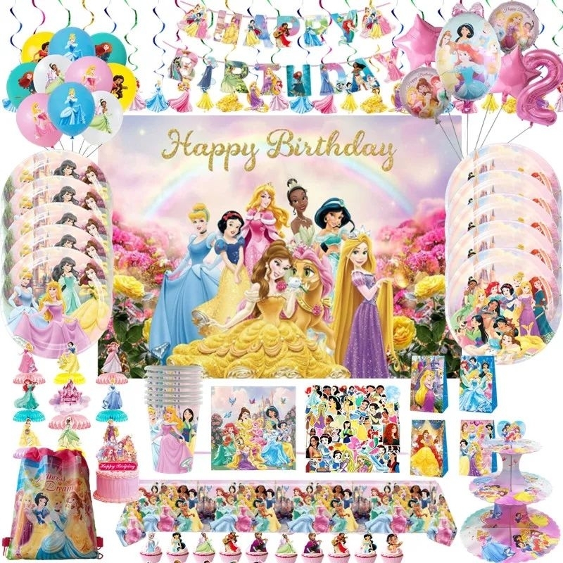 Jual PRINCESS Paket perlengkapan dekorasi pesta ulang tahun PRINCESS ...