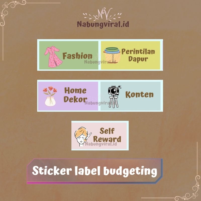 Jual STIKER BUDGETING / STIKER DOMPET KEUANGAN / STIKER DOMPET PINTAR ...