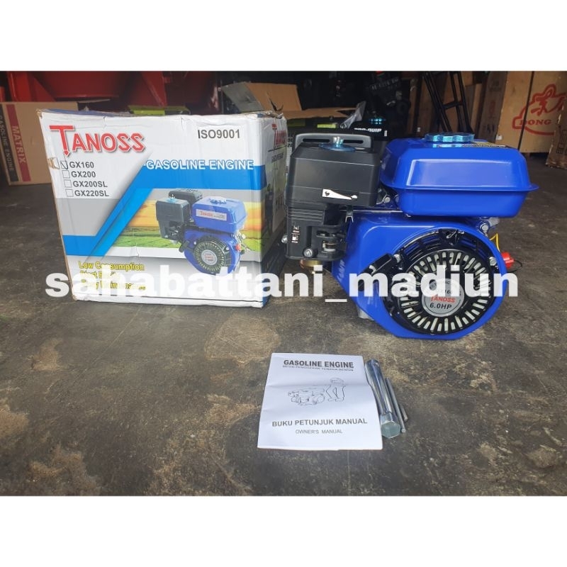 Jual Mesin Penggerak TANOSS GX160 6.0 HP / Mesin Motor Penggerak Bensin ...