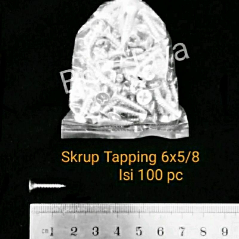 Jual [Harga 100pcs] Skrup/Sekrup Tapping JF (+) 6 x 5/8" | Shopee Indonesia