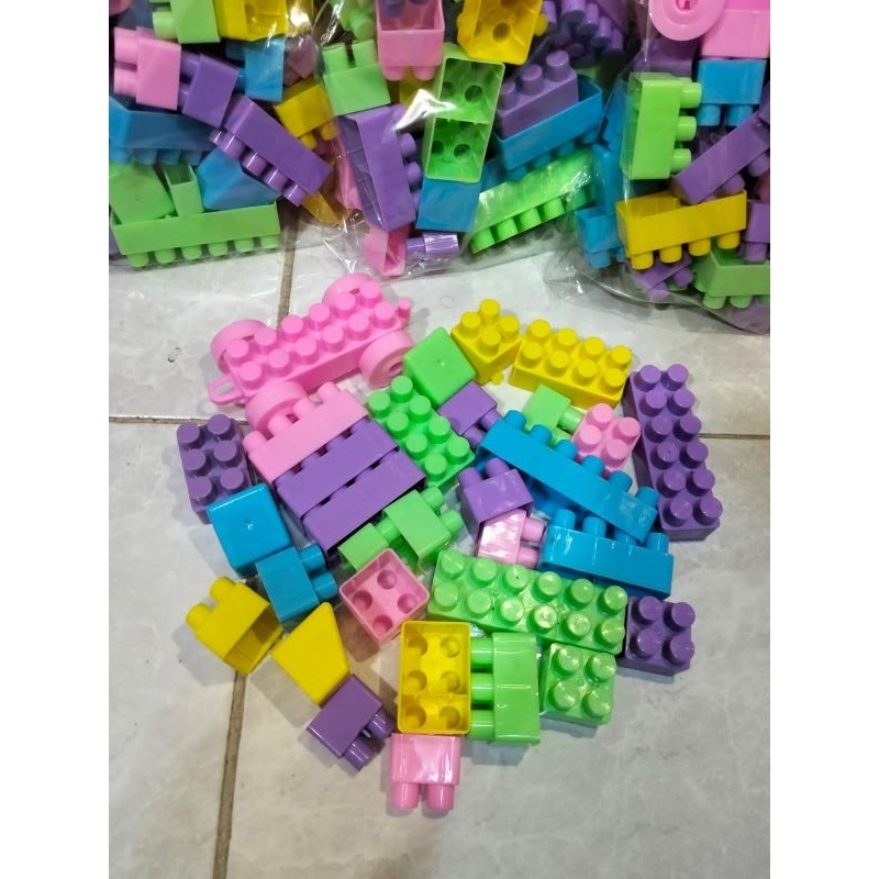 Jual HJ 3838 B mainan anak edukasi balok susun besar isi 30pcs / mainan ...