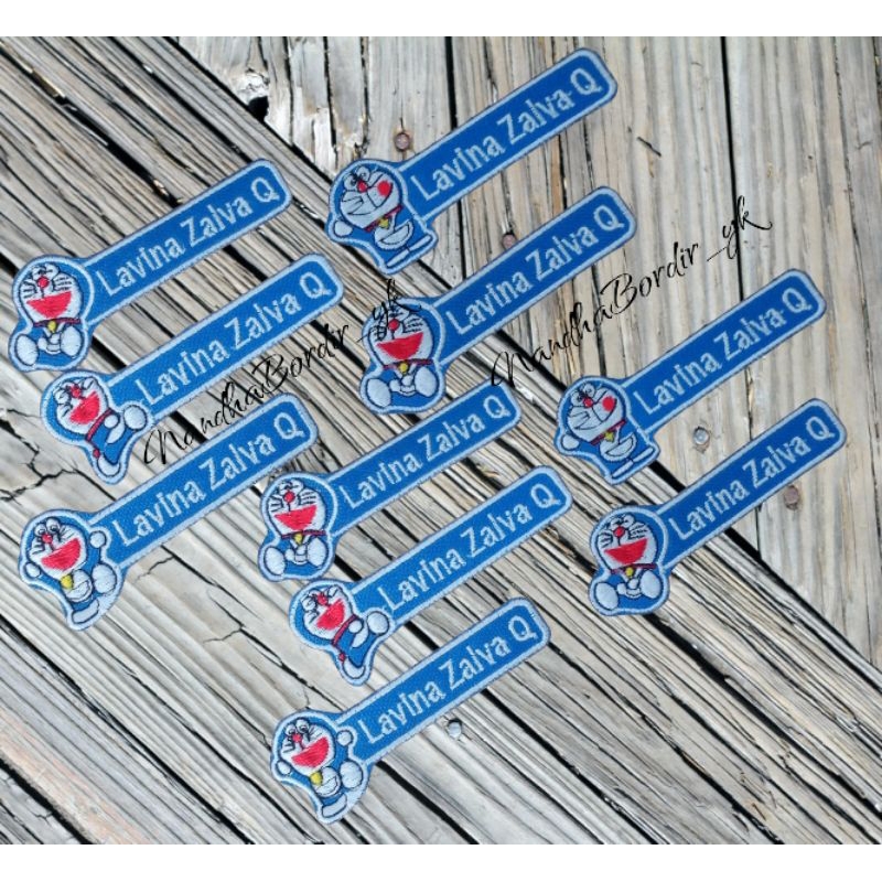 Jual BORDIR NAMA/PATCH KARAKTER DORAEMON | Shopee Indonesia