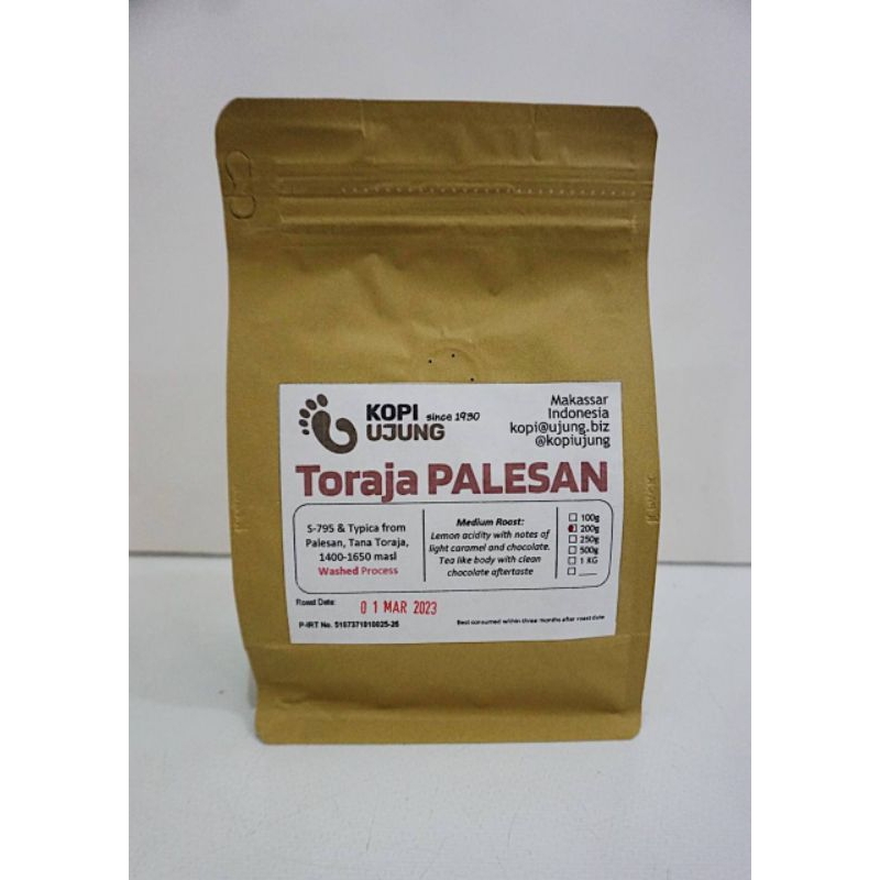 Jual Kopi Ujung Arabica Toraja Palesan 200gram | Shopee Indonesia