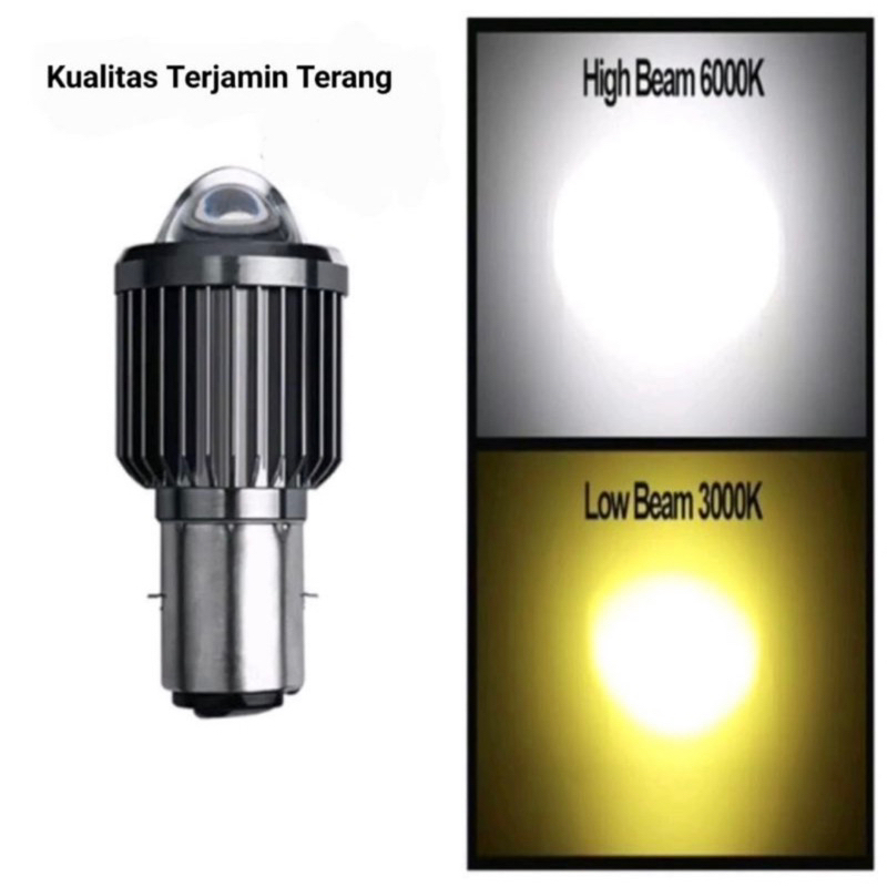 Jual Lampu led Lampu Utama Suzuki Thunder, Vespa Headlamp S2 H6 BA20D ...