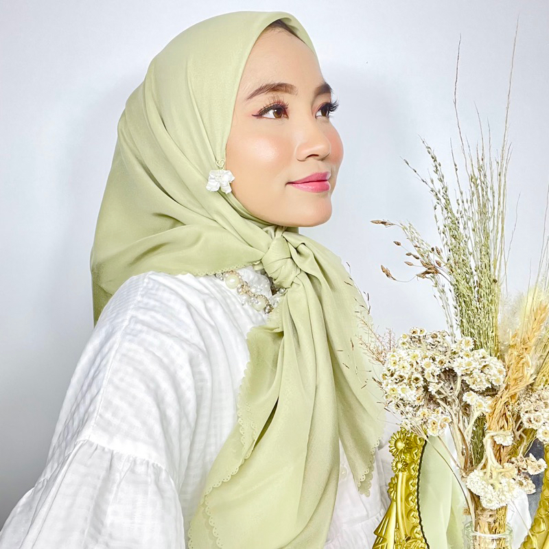 Jual Turkiye Paris Voile Premium in Matcha Green Tea | Plain Scarf by ...