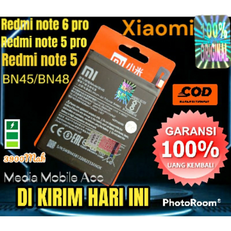 Jual BATERAI BN-45/Redmi Note 5/5 Pro BN 45 note6 pro BN45 BN48 BN-48 ORIGINAL 100% HK double ...