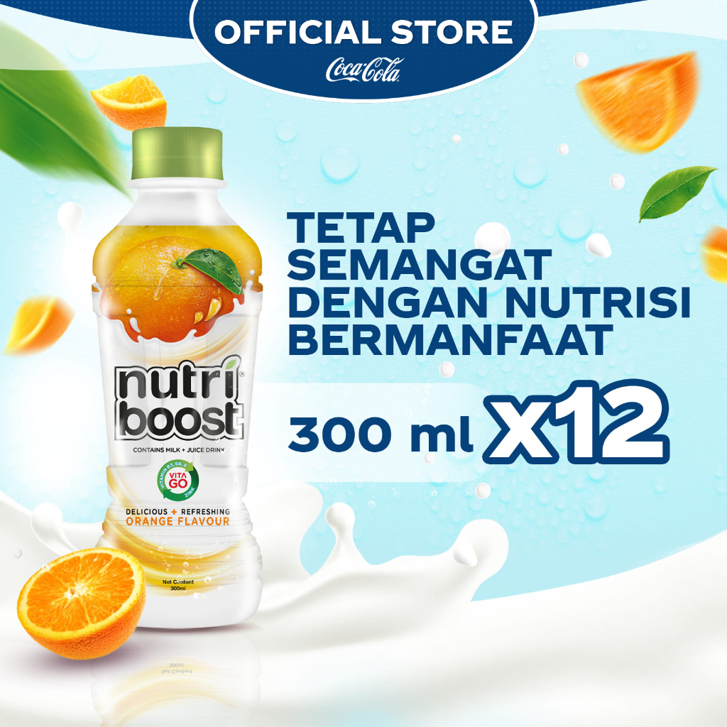 Jual Nutriboost Rasa Orange Jeruk Minuman Susu - Botol 300ml x 12pcs ...