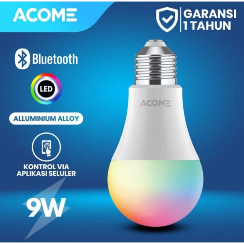 Jual Acome AL02B Smart Led Bluetooth 9 Watt | Shopee Indonesia