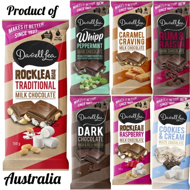 Jual Darrell Lea Milk Chocolate 160 gram/Darelllea/milk chocolate/Dark ...