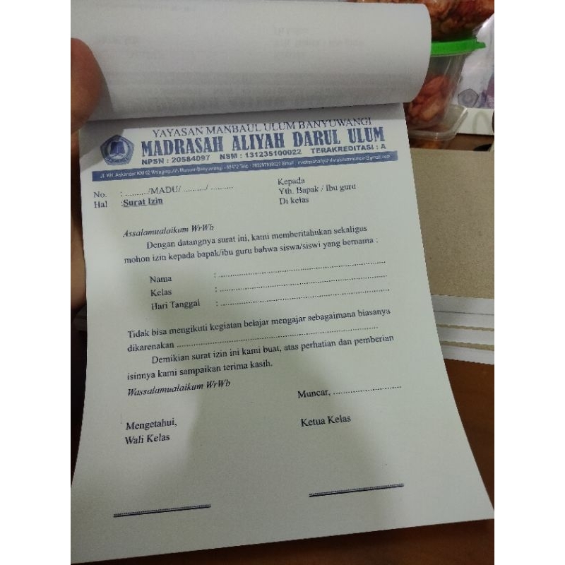 Jual Nota 1/2 folio, 1 RIM 1 PLY | Shopee Indonesia