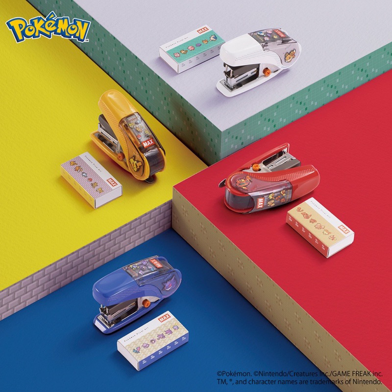 Jual Max Sakuri Stapler Pokemon Pixelated Pikachu Charizard Eevee ...
