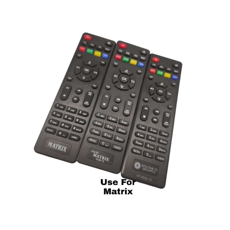 Jual REMOTE STB MATRIX APPLE Mtx garuda Remot Set Top Box matrix DVB T2 ...