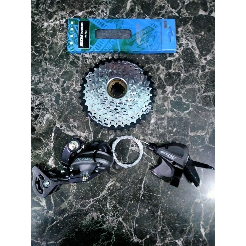 Jual Groupset grupset Shimano Altus Acera M370 M390 TY300 TX35 7 8 9 ...