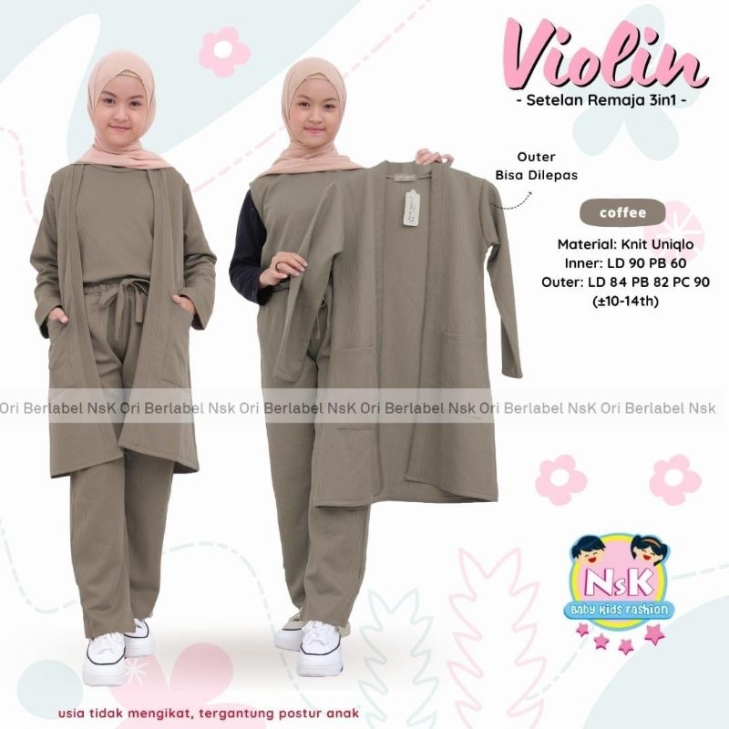 Jual Violin Set By NSK Setelan Baju Anak 3 In 1 Setelan Remaja Terbaru ...