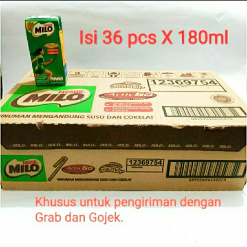 Jual [per Carton] Milo uht 180 ml | dus isi 36 pcs | Shopee Indonesia