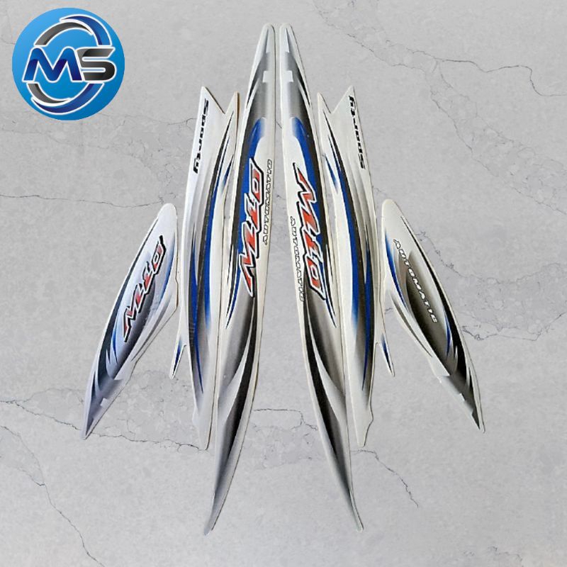 Jual Stiker Striping Motor Mio Sporty 2007 Putih Sticker Lis Body ...