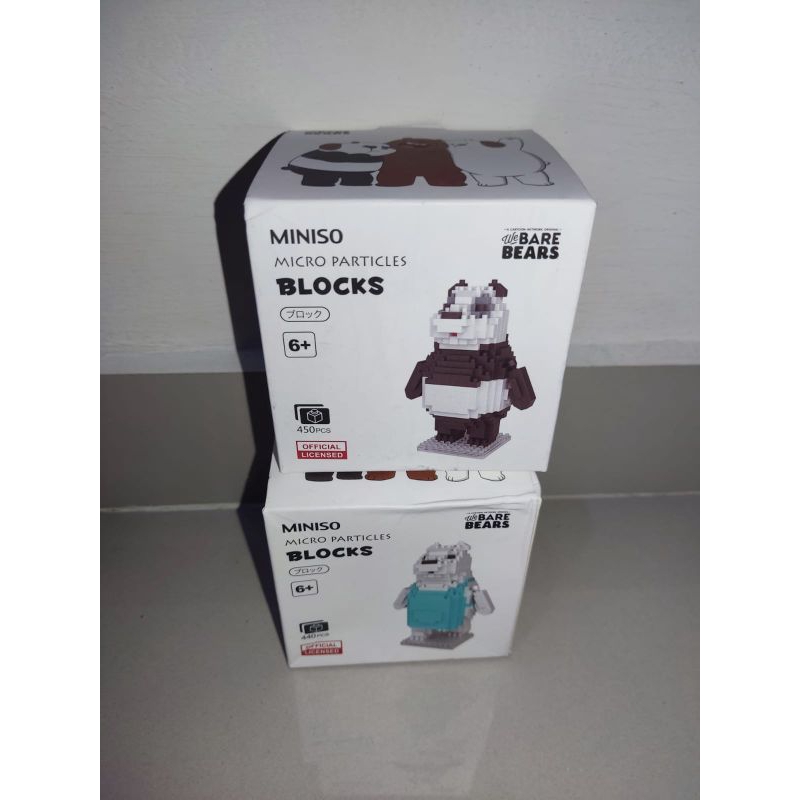 Jual Miniso We Bare Bears particles blocks | Shopee Indonesia