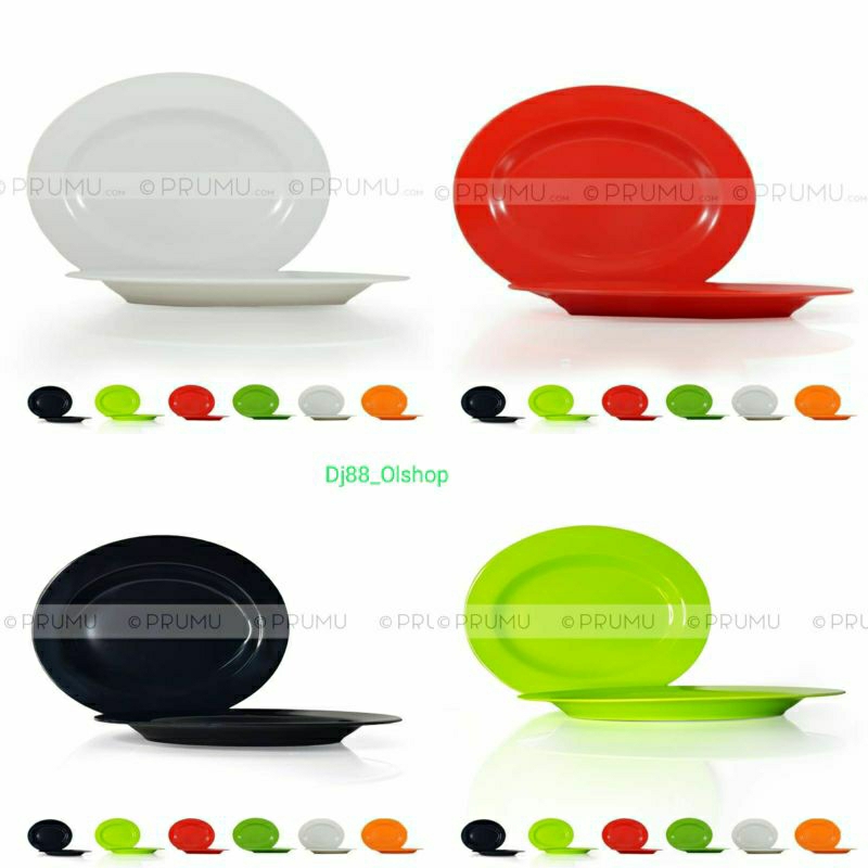 Jual Piring Oval Melamin 10 inch Merek Unica 810 | Shopee Indonesia