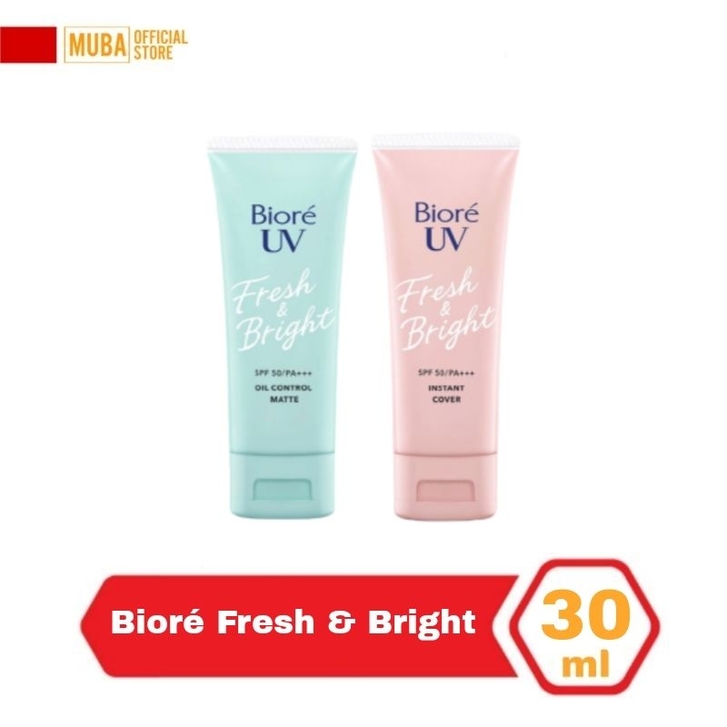 Jual Biore UV Fresh & Bright Oil Control Matte Sunscreen SPF 50+ PA ...