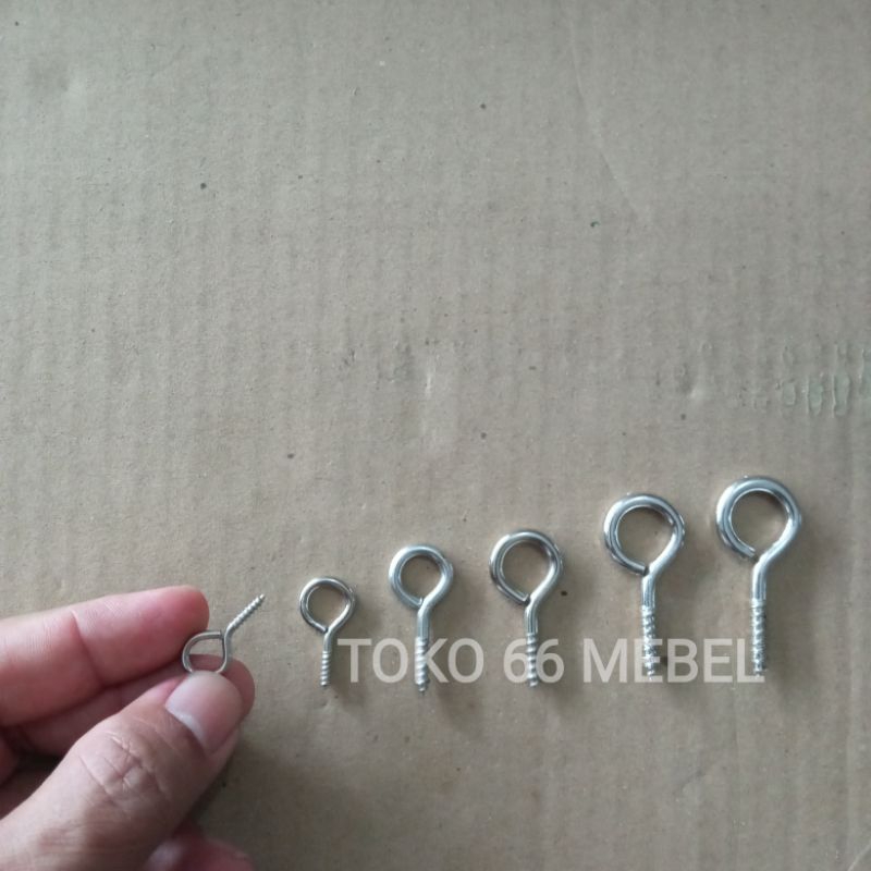 Jual 12 Pcs Sekrup Mata Tutup 2 4 6 8 10 12 / Sekrup Hak Tutup / Sekrup ...