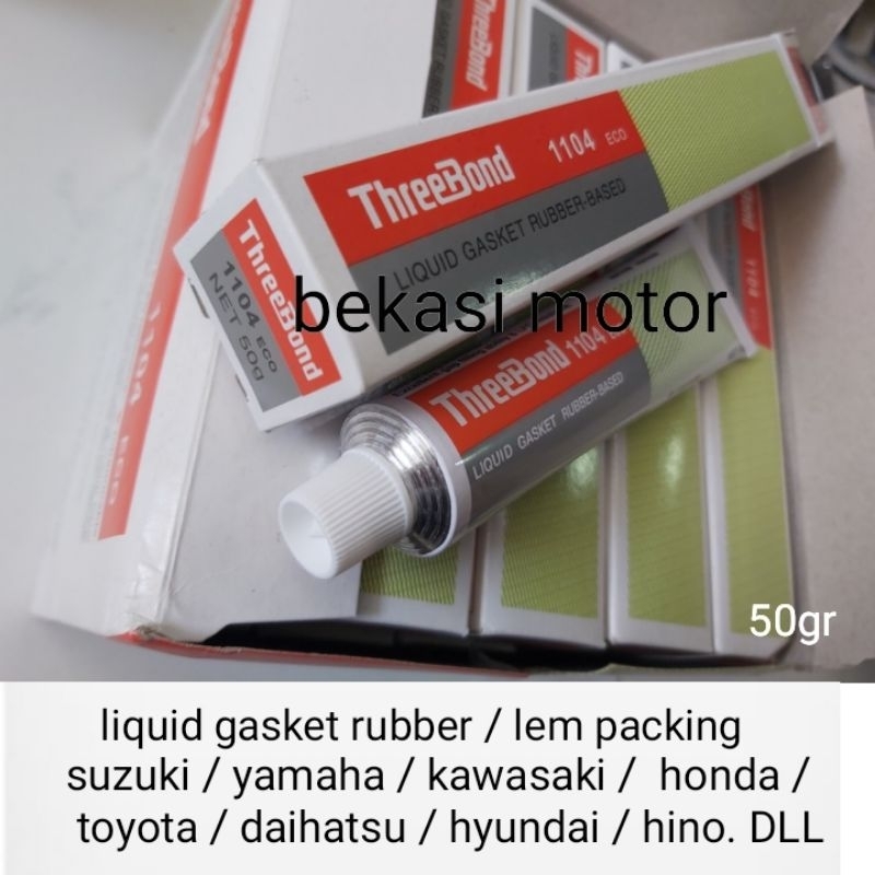 Jual lem karet liquid gasket rubber lem threebond lem packing paking ...