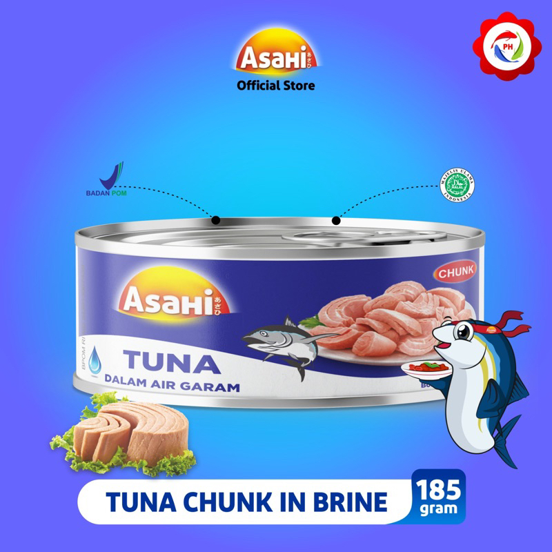 Jual Asahi tuna kaleng 185g dalam larutan AIR GARAM | Shopee Indonesia