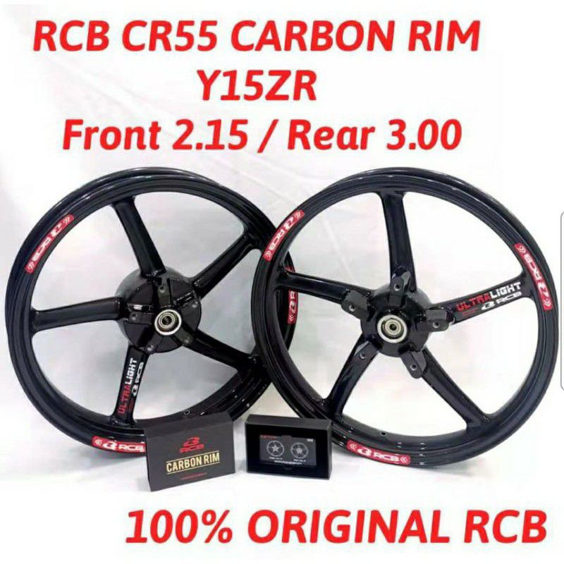 Jual (RCB) RACING BOY CR 55 CARBON RIM FRONT 215×17/ BELAKANG 300×17 ...