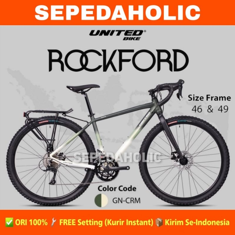 Jual Sepeda Touring UNITED ROCKFORD 29 Inch Alloy 700C 18 Speed ...