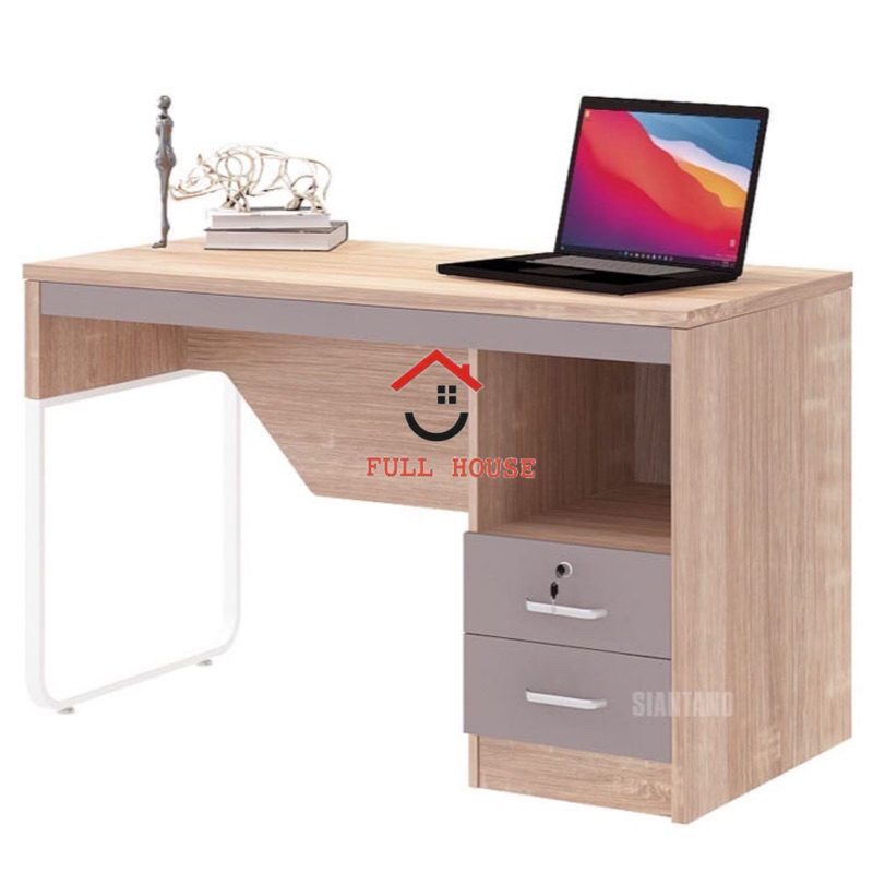 Jual meja kerja meja office meja belajar meja kantor dengan rak terbuka ...