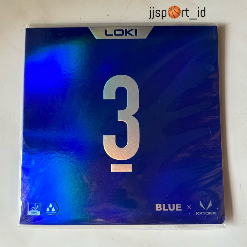 Jual Karet Pingpong LOKI RXTON 3 Blue and Pink ORIGINAL | Shopee Indonesia