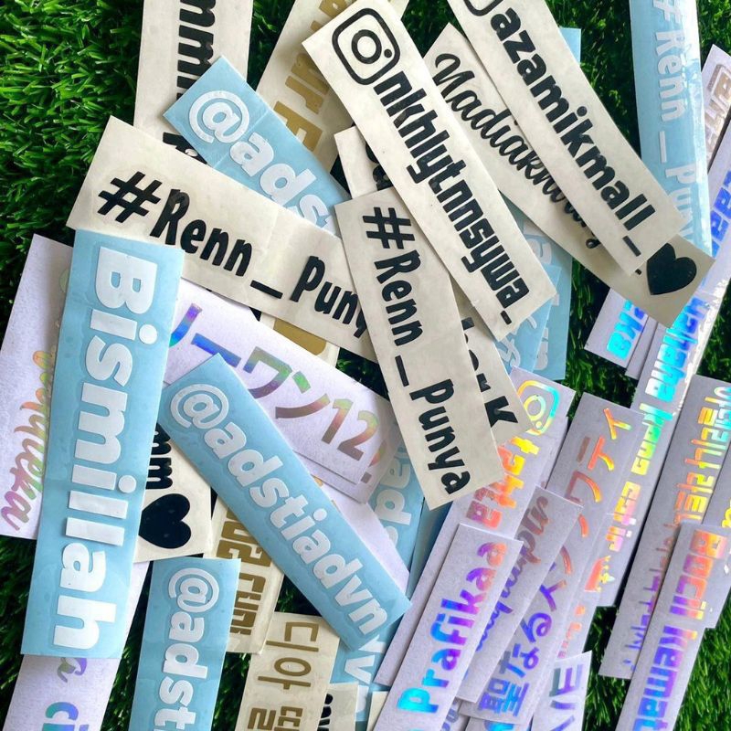Jual STICKER CUTTING NAMA SUKA - SUKA STIKER CUSTOM NAMA | Shopee Indonesia