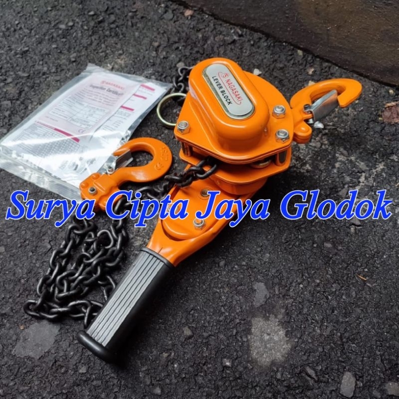 Jual Lever block NAGASAKI 9 ton X 1,5 meter Chain hoist lever block ...