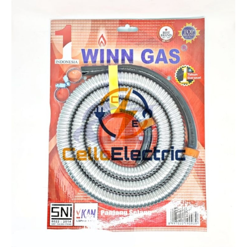 Jual Selang Gas Winn Gass 1,8 Meter - Selang Kompor Winn Gas Selang ...