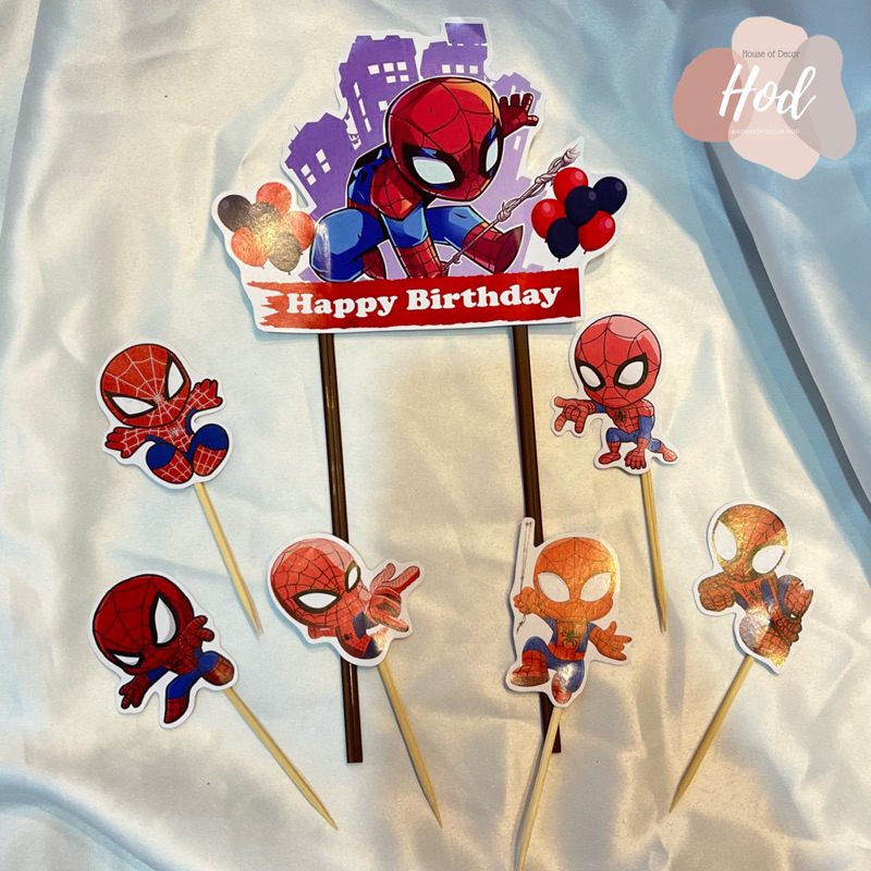 Jual Topper HBD Karakter Set Hiasan Kue Kartun Tulisan Happy Birthday ...