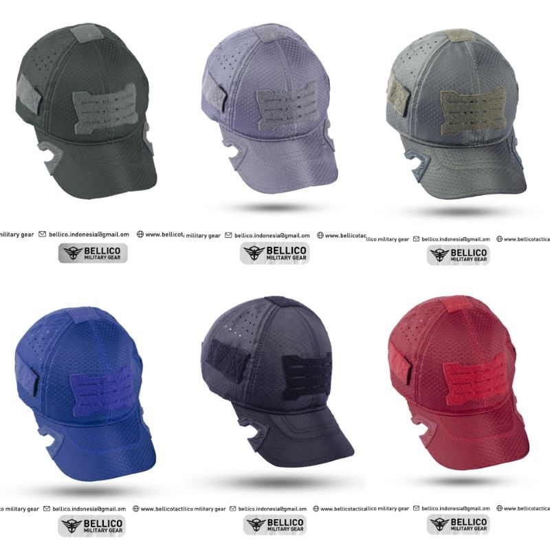 Jual Bellico Topi Menembak Ranangga Warna Polos Shooter Cap Bahan ...