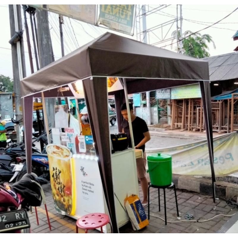 Jual TENDA CAFE FULL SET UKURAN 2X2 SISTEM BONGKAR PASANG WATERPROOF | Shopee Indonesia