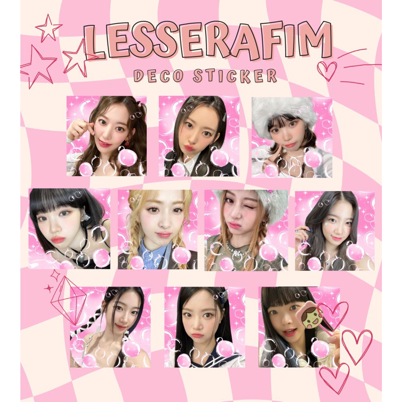 Jual STICKER DECO LESSERAFIM / KOREAN MAIL STICKER ALA SELLKOR ...