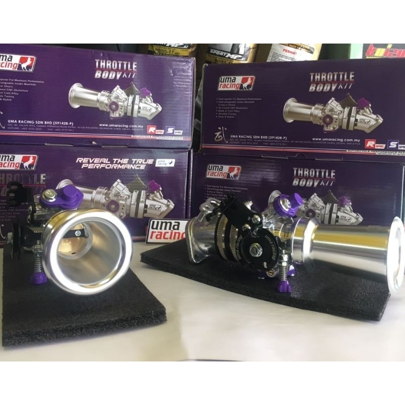 Jual [TERLARIS] Throttle body kit UMA Racing original 100% TB 32 34 36 ...